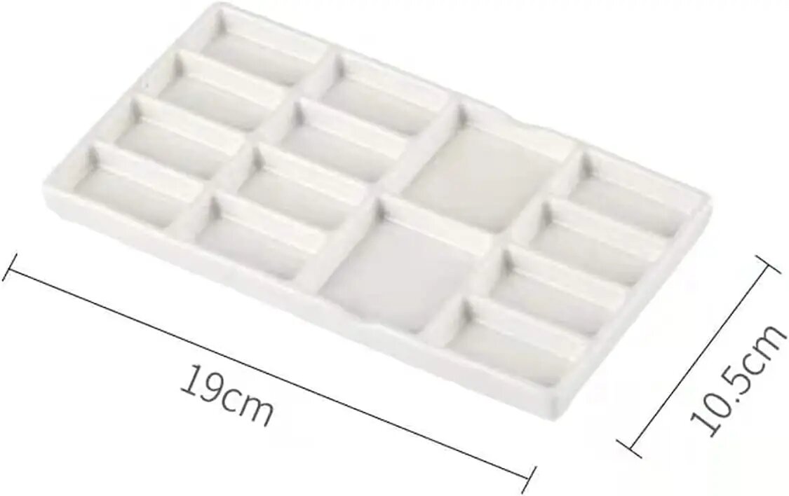 Керамическая палитра для акварельных красок 5 и 8 дюймов Square 14well