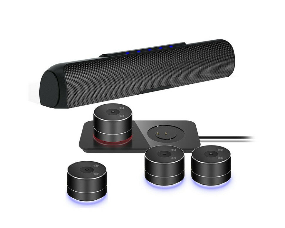 JazzTel Quadro cаундбар с 4 микрофонными массивами