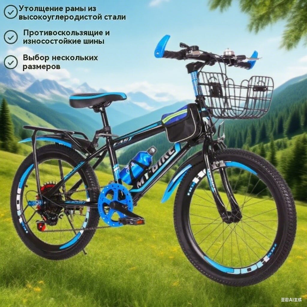 Мальчики и девочки, 6-17 лет, горный велосипед с регулируемой скоростью 18-24 дюйма