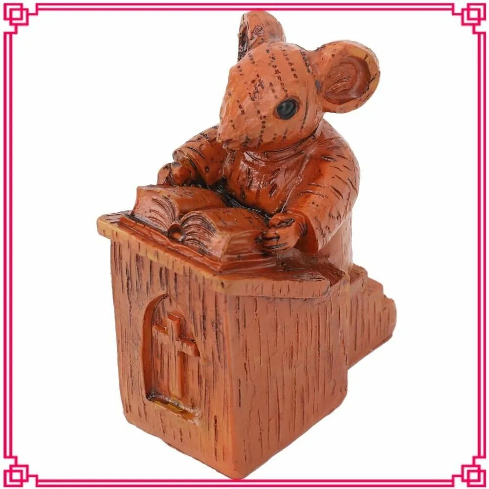Церковная Мышь Статуя, Удобная в Уходе, для Праздничного Декора