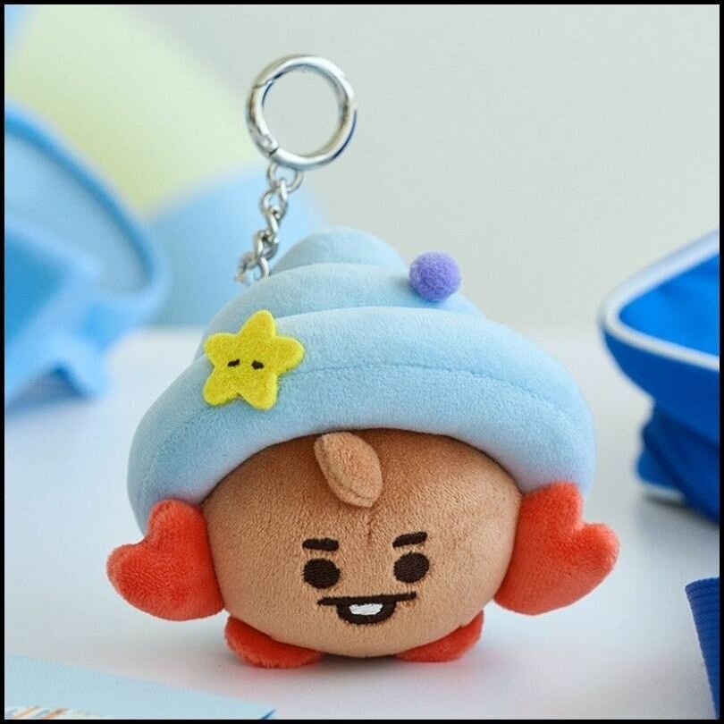 Плюшевая кукла-брелок BTS BT21 Ocean Friends Мягкая игрушка