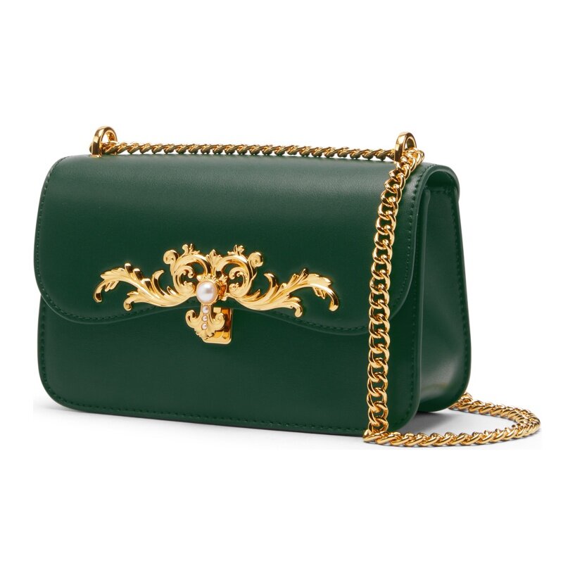 Сумка CHARLES & KEITH, фактура тиснение, темно-зеленый — фото 1