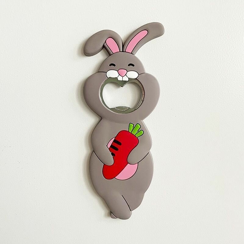 Картонный открывашка для бутылок, магнитная для холодильника, милый креативный открывашка для пивных бутылок, магическая открывашка, магнитная наклейка