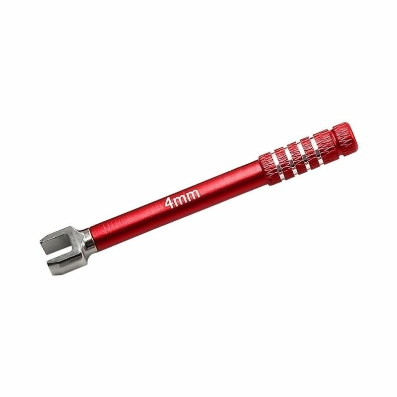 Гаечный ключ с открытым концом из среднеуглеродистой стали, маневровый гаечный ключ-4 мм красного цвета