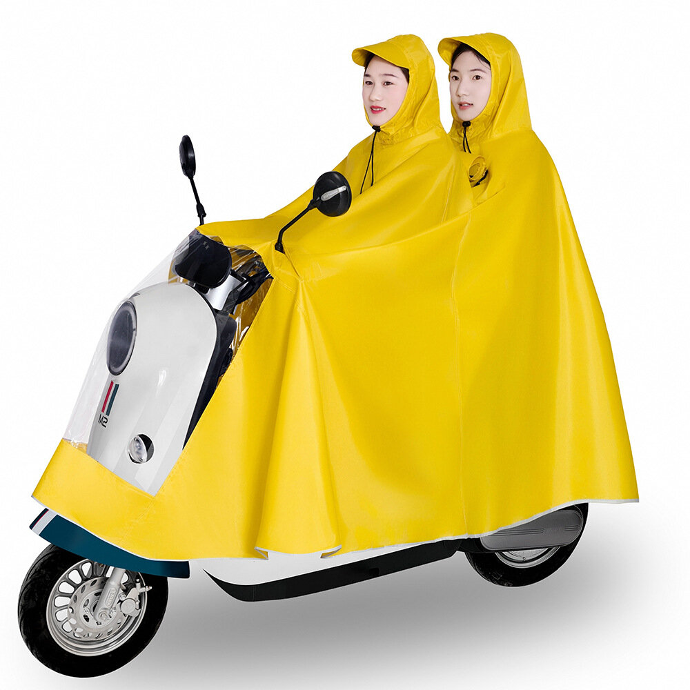 Дождевик для электросамокатов, очень большой и толстый, для электровелосипедов, мотоциклистов, унисекс, полный защитный костюм, защита от сильного дождя, дождевик