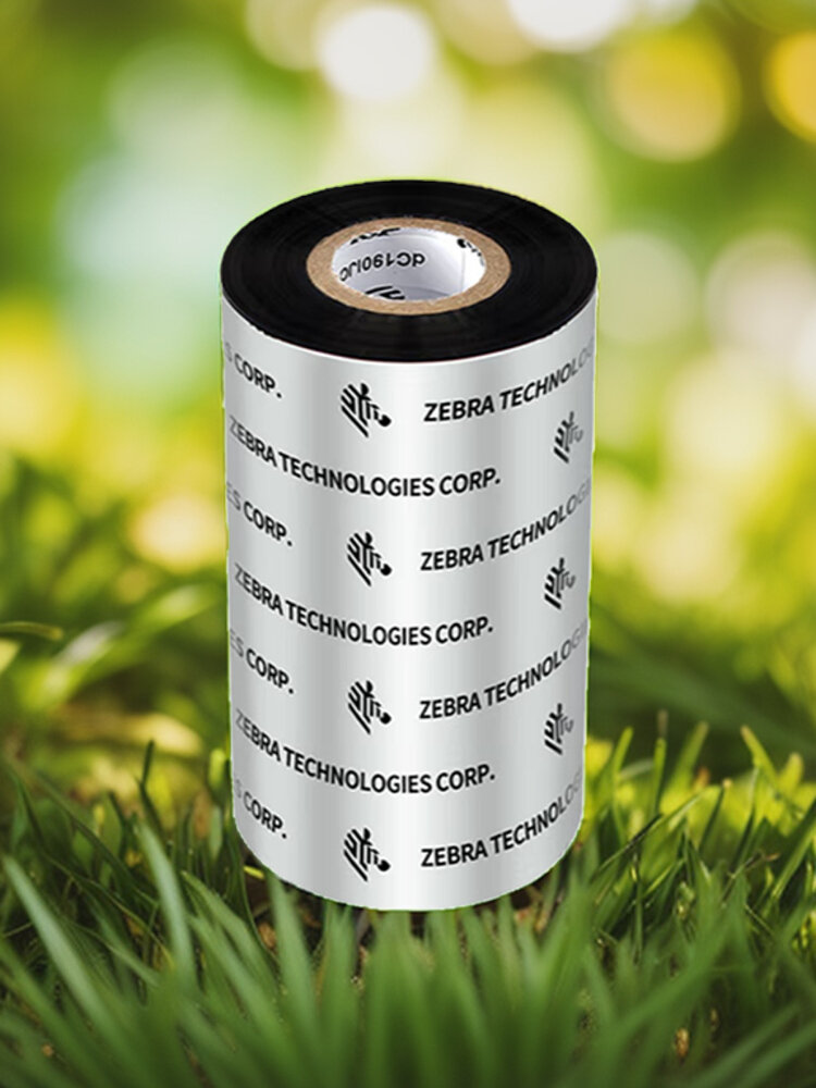 Оригинальная лента для принтера этикеток ZEBRA, полужидкая гибридная лента на основе смолы, термотрансферная лента