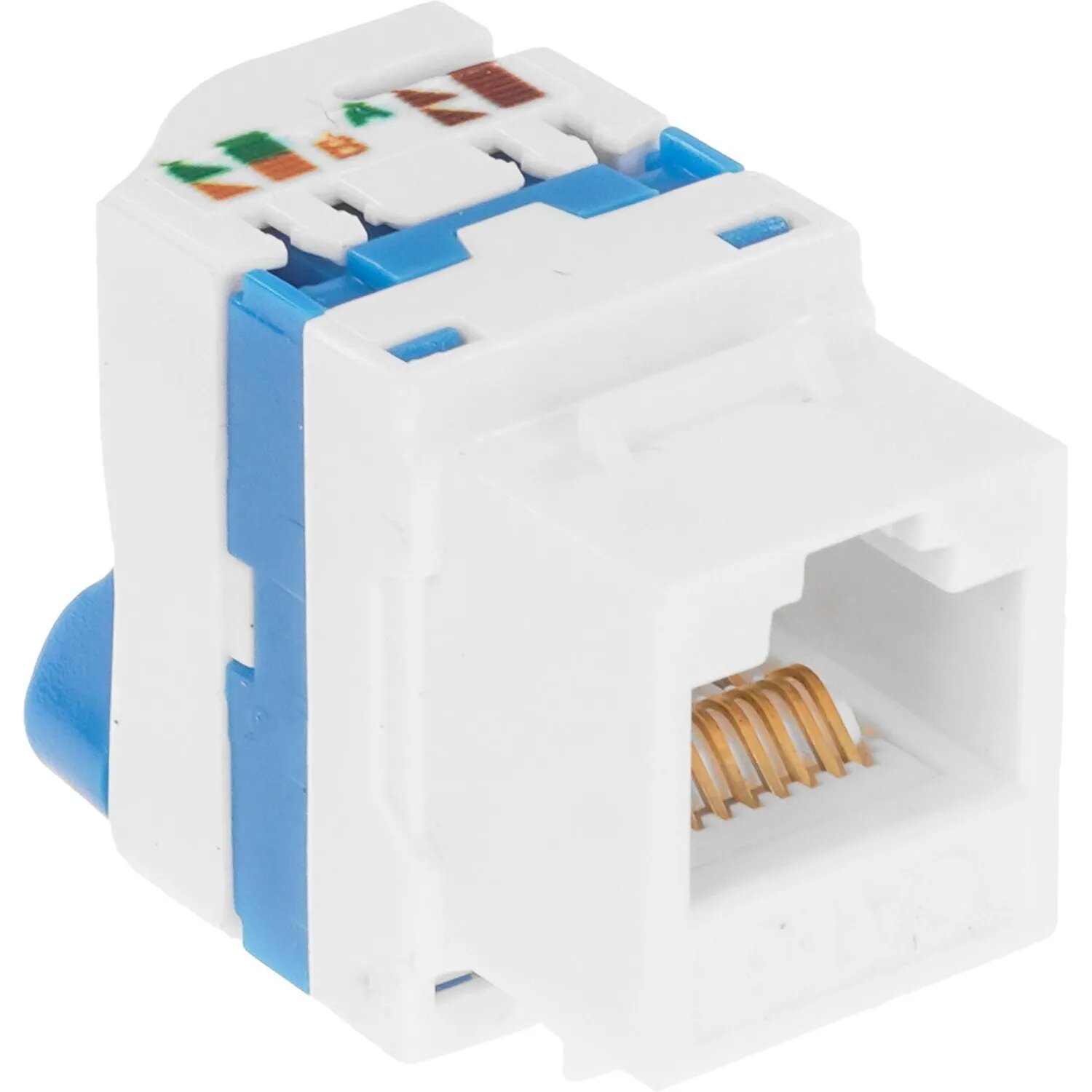 Модуль Keystone LANMASTER ToolLess LAN-TK45U6/180-WH