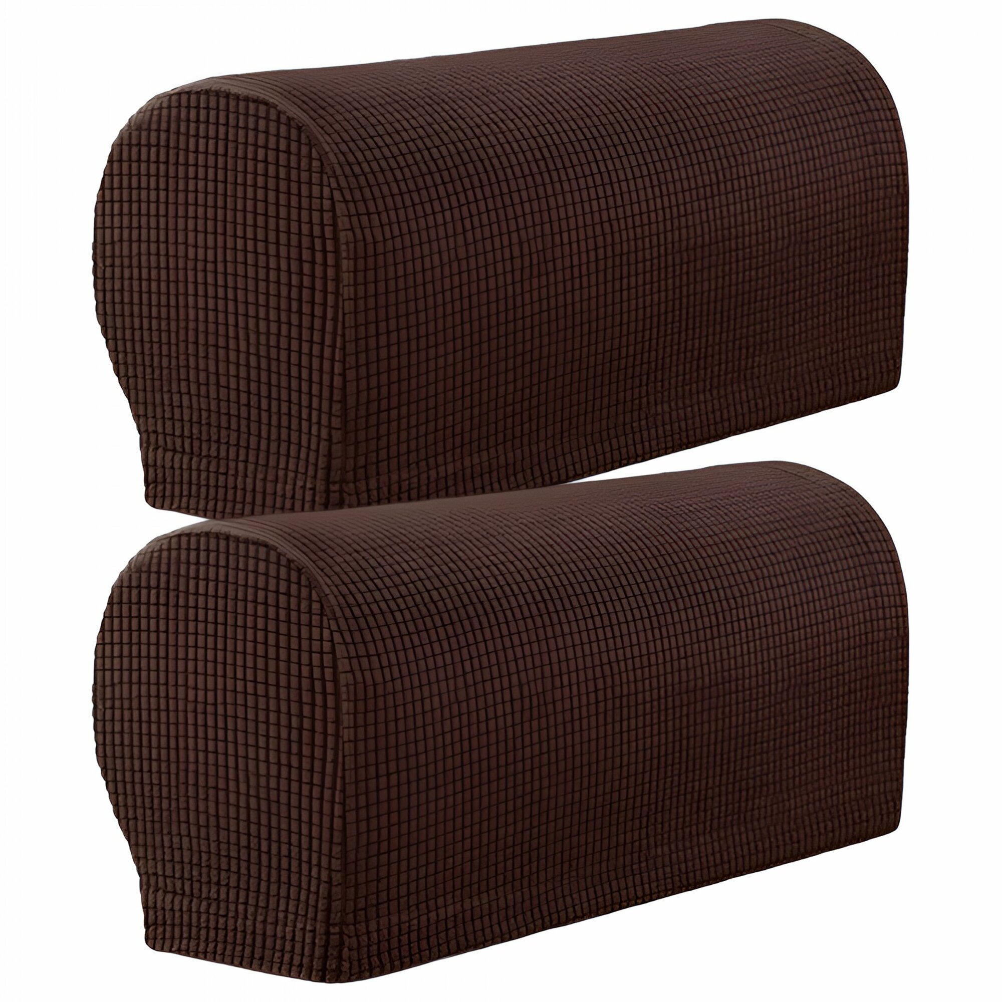 Комплект из 2 чехлов для подлокотников, эластичные накладки для мебели, защитные чехлы для кресел и диванов.