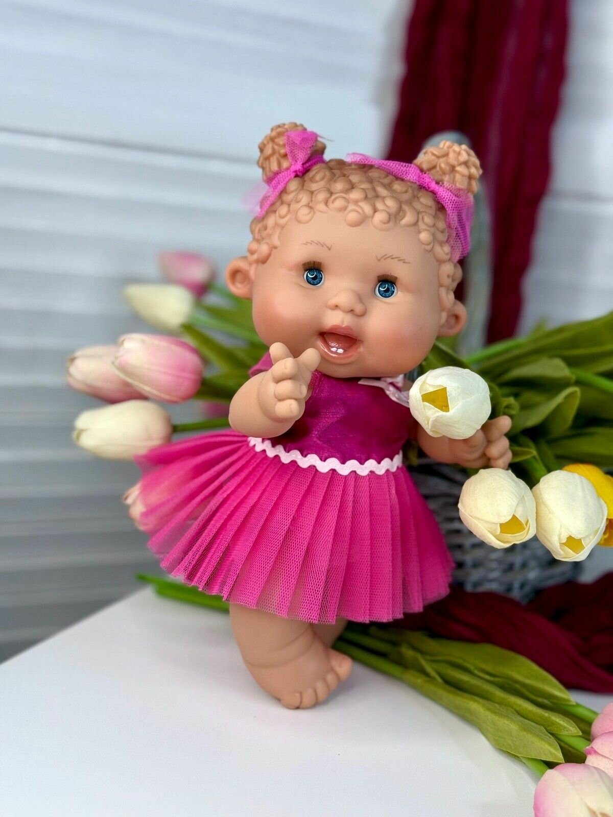 Кукла пупс Nines 26 см PEPOTE с закрывающими глазками