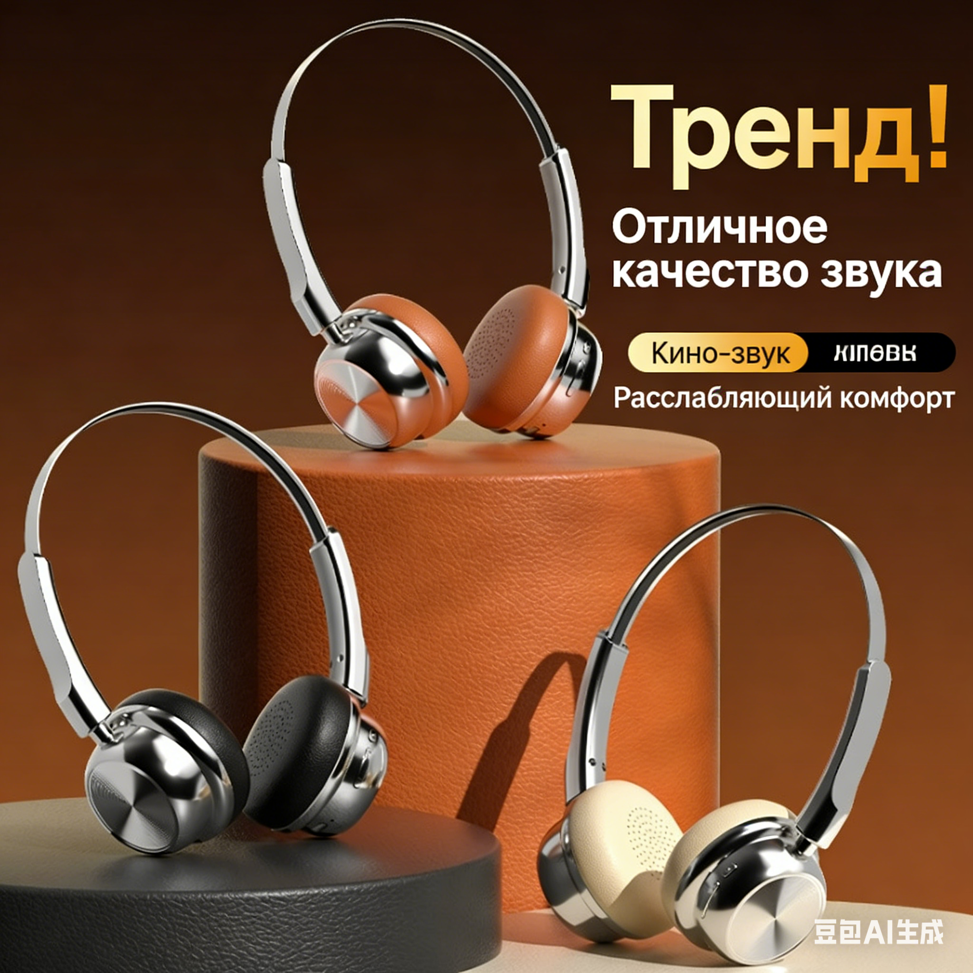 Наушники Чаоруи CR-20, Bluetooth, ультрадолгое время работы, ретро-дизайн
