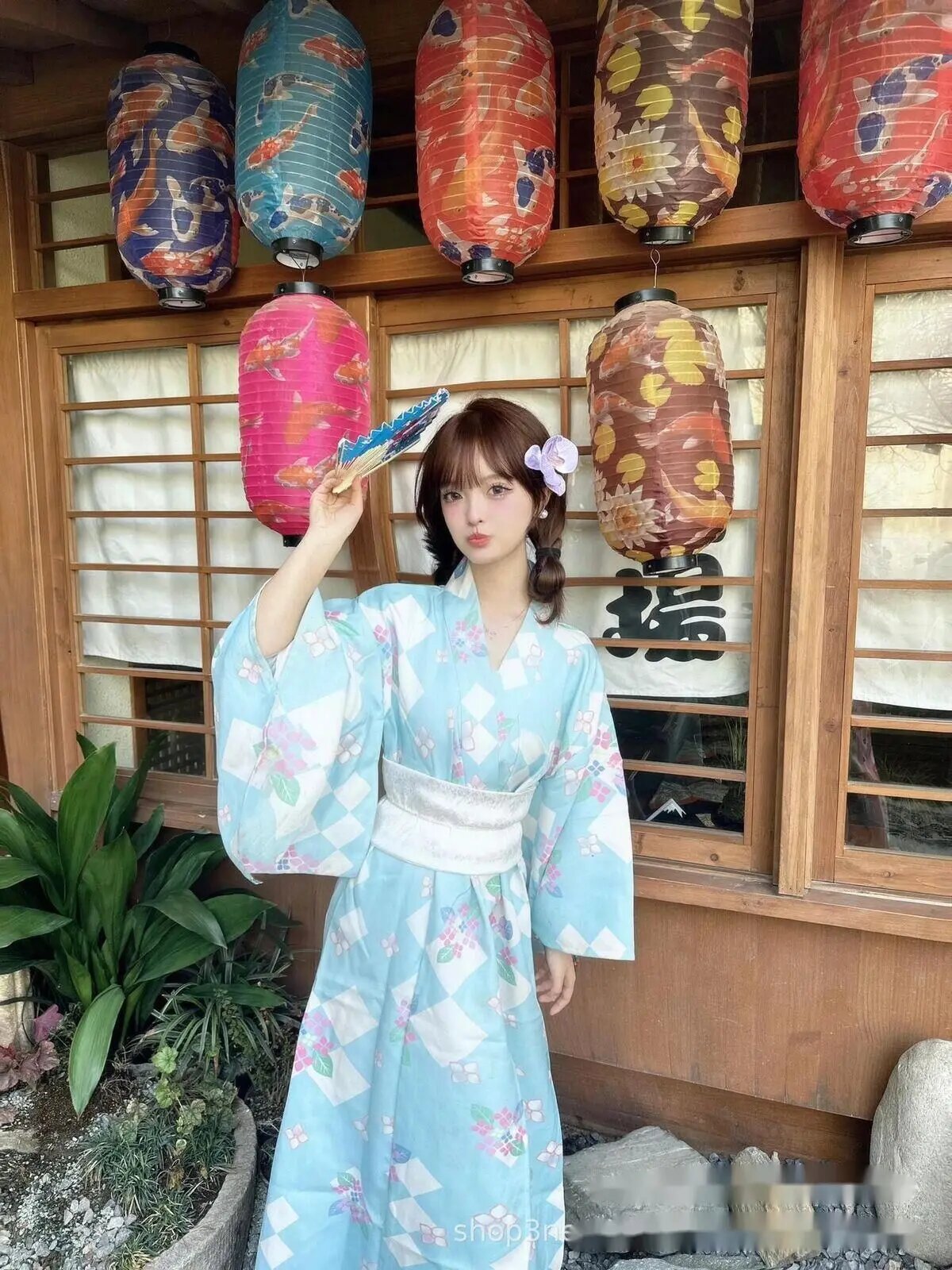 Женское кимоно Fujian красное