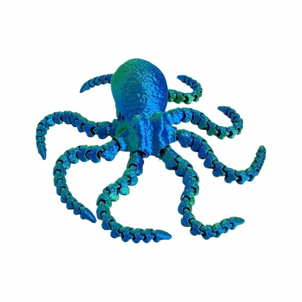 1 шт. 3D печатная игрушка осьминог гибкая фигурка, декоративная мини фигурка, антистресс игрушка
