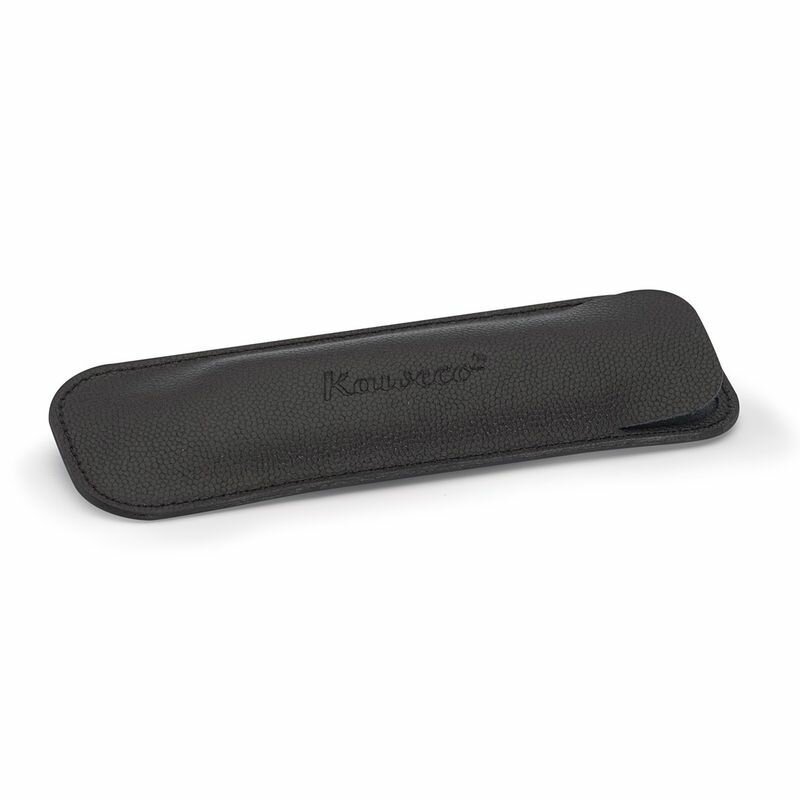 Чехол KAWECO ECO для 2 длинных ручек кожаный чёрный