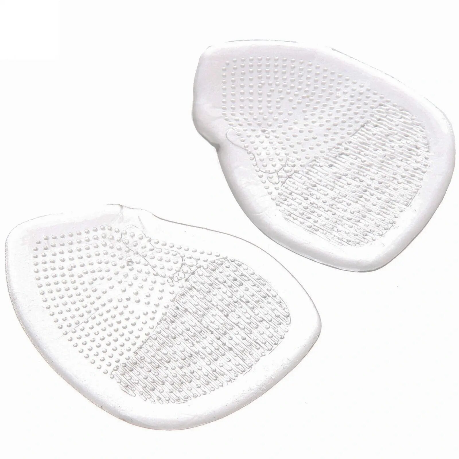 Полустельки силиконовые ортопедические, 8,5х6см, прозрачные, пара