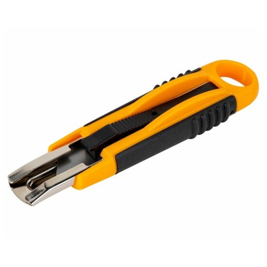 Нож универсальный мощный с возвратной пружиной Brauberg reSTART, трапециевидное лезвие, 238730 (238730СН)