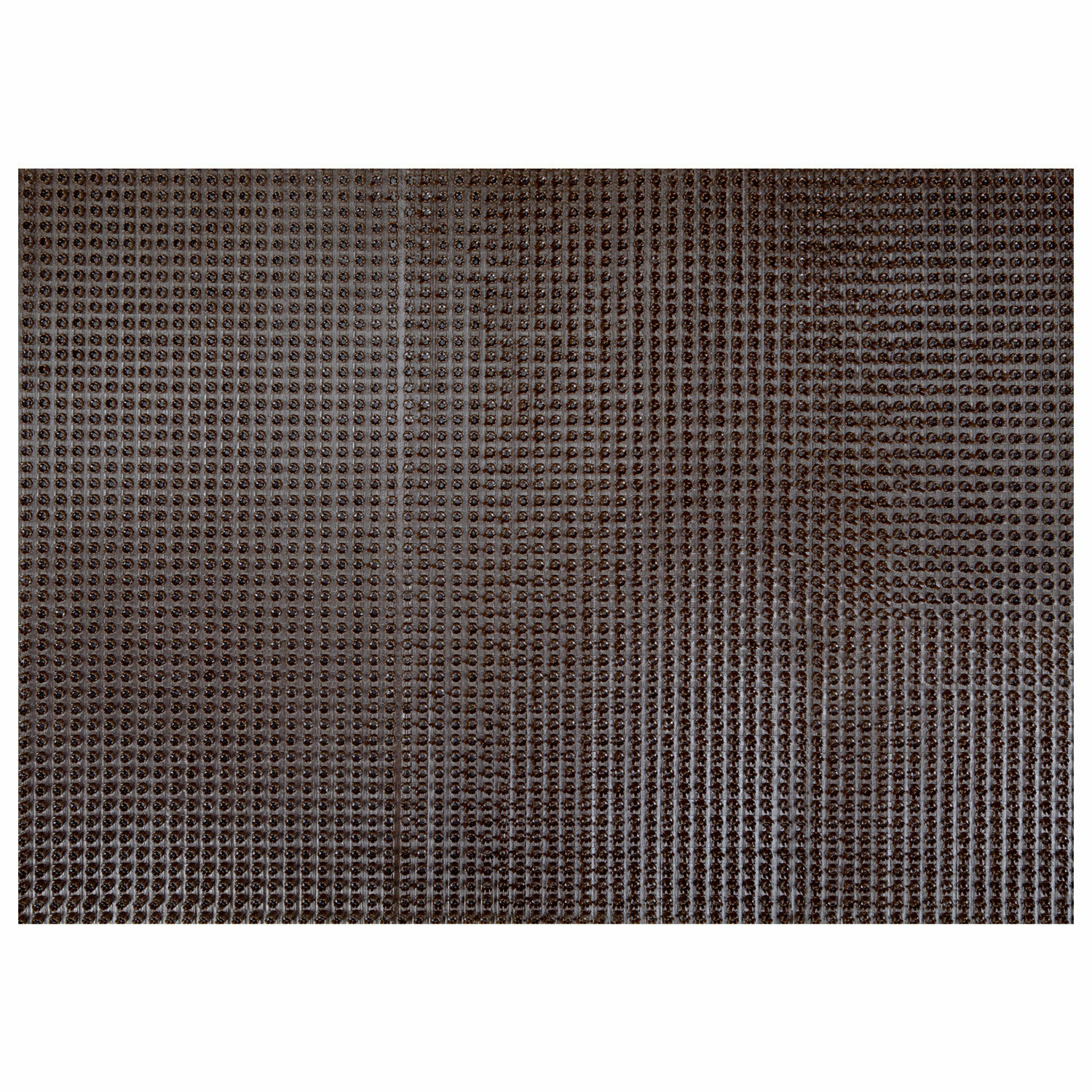 Коврик придверный 60х90 см, венге пластиковый грязезащитный толщина 10 мм "травка", PRIMILA, 701067