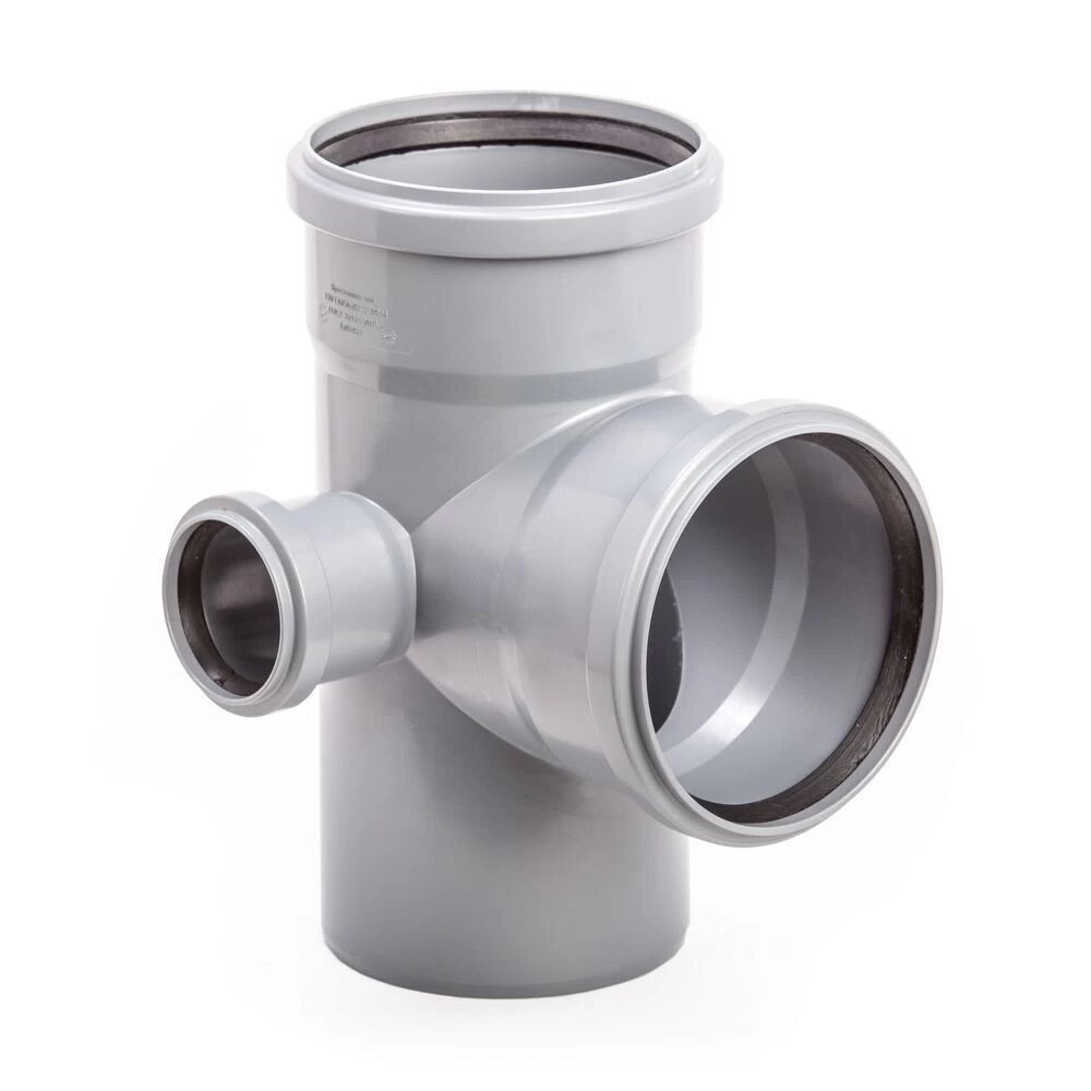 Крестовина Lammin d110х110х50 мм 87,5 пластиковая двухплоскостная левая для внутренней канализации (Lm35021010050)