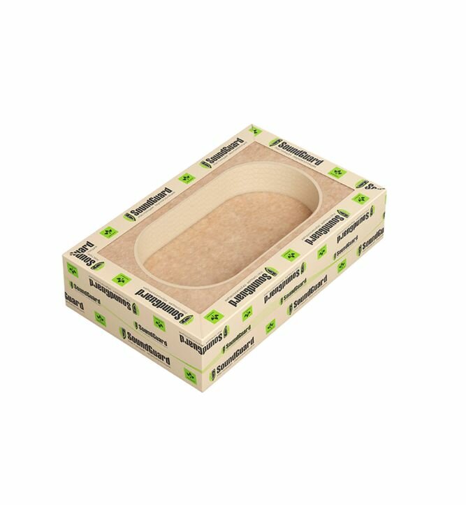 Подрозетник звукоизоляционный SoundGuard Премиум 2 секции 210х130х48 мм