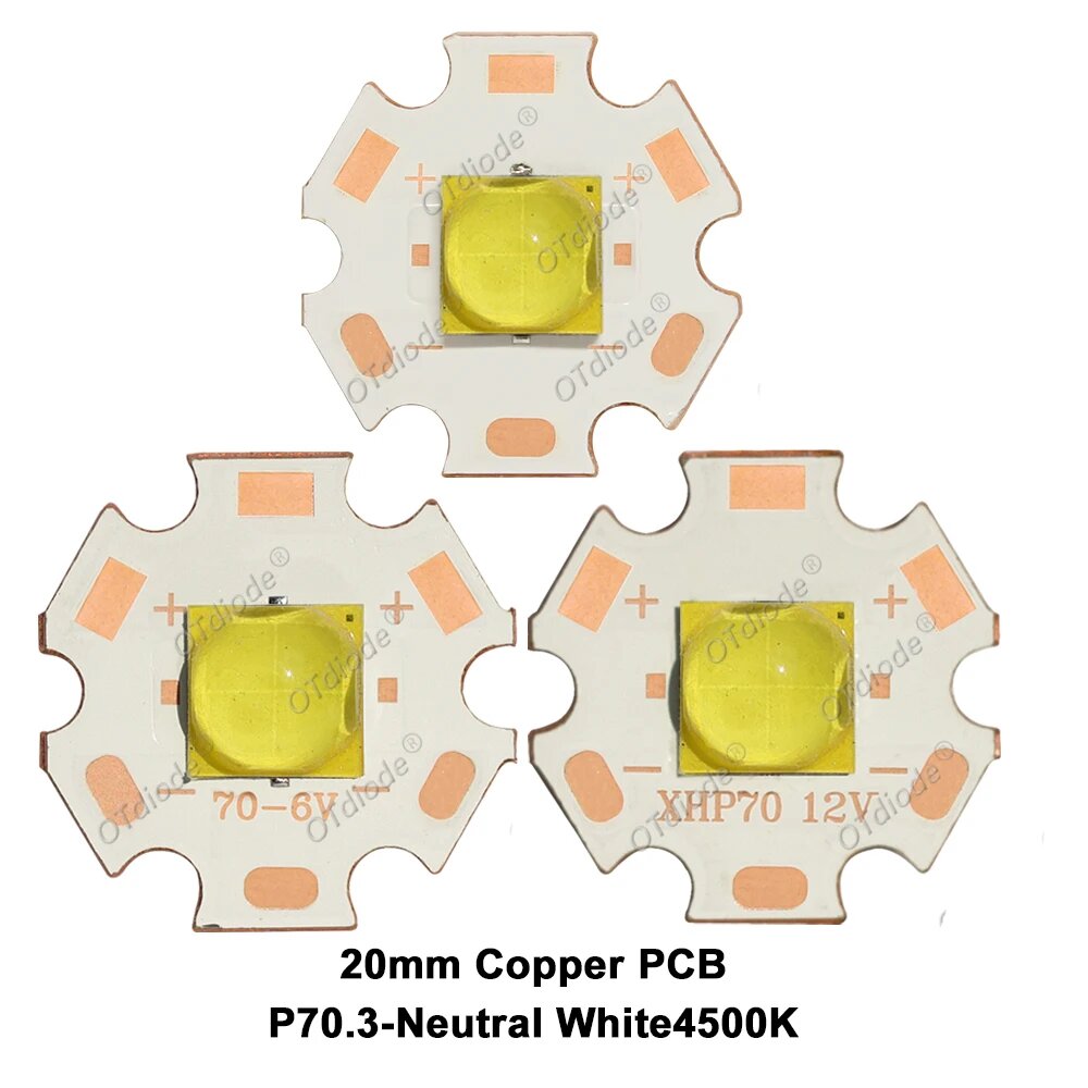 Светодиодный чип XHP70 20mm 4500K 12V OTdiode 5шт