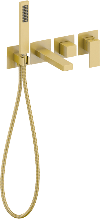 Встраиваемый смеситель для душа и ванны Timo Selene 2014/17YSM С внутренней частью, золото матовое