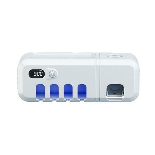 22cm Дезинфекция Электрический стеллаж для зубных щеток Сильный несущий распределитель зубной пасты Интеллектуальный показ аксессуаров для ванны