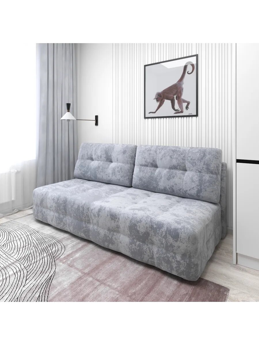 Диван КМК, ортопедический, велюр, прямой, блок независимых пружин