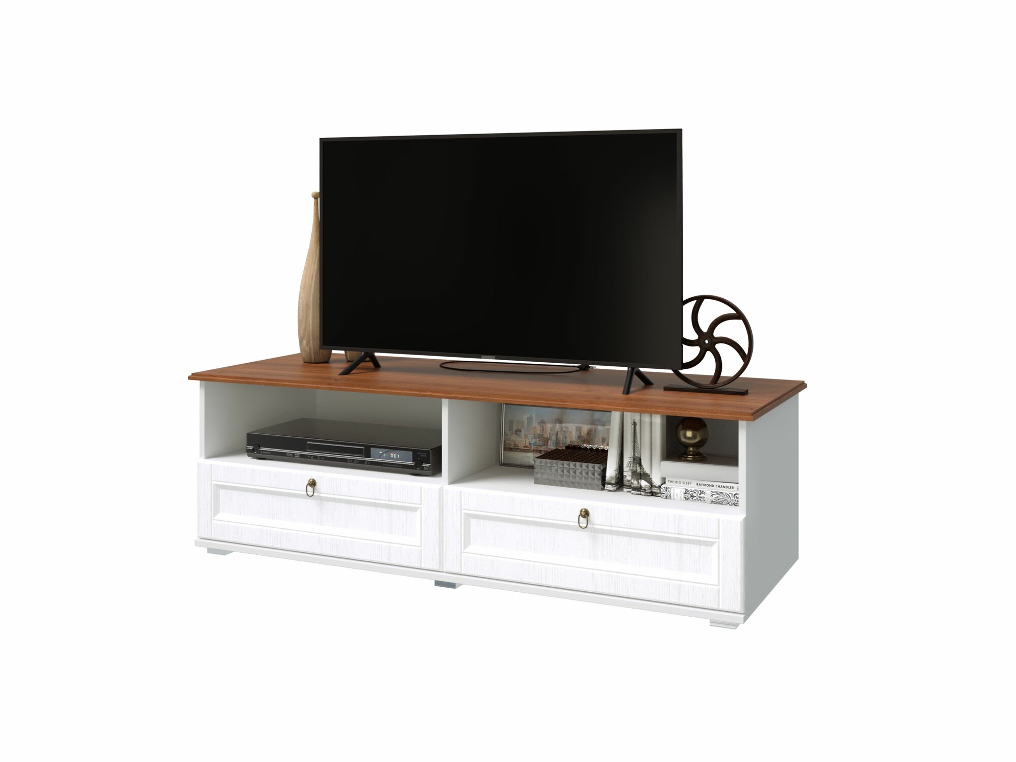 Валенсия Тумба ТВ (Белый, Белый) (Миф)