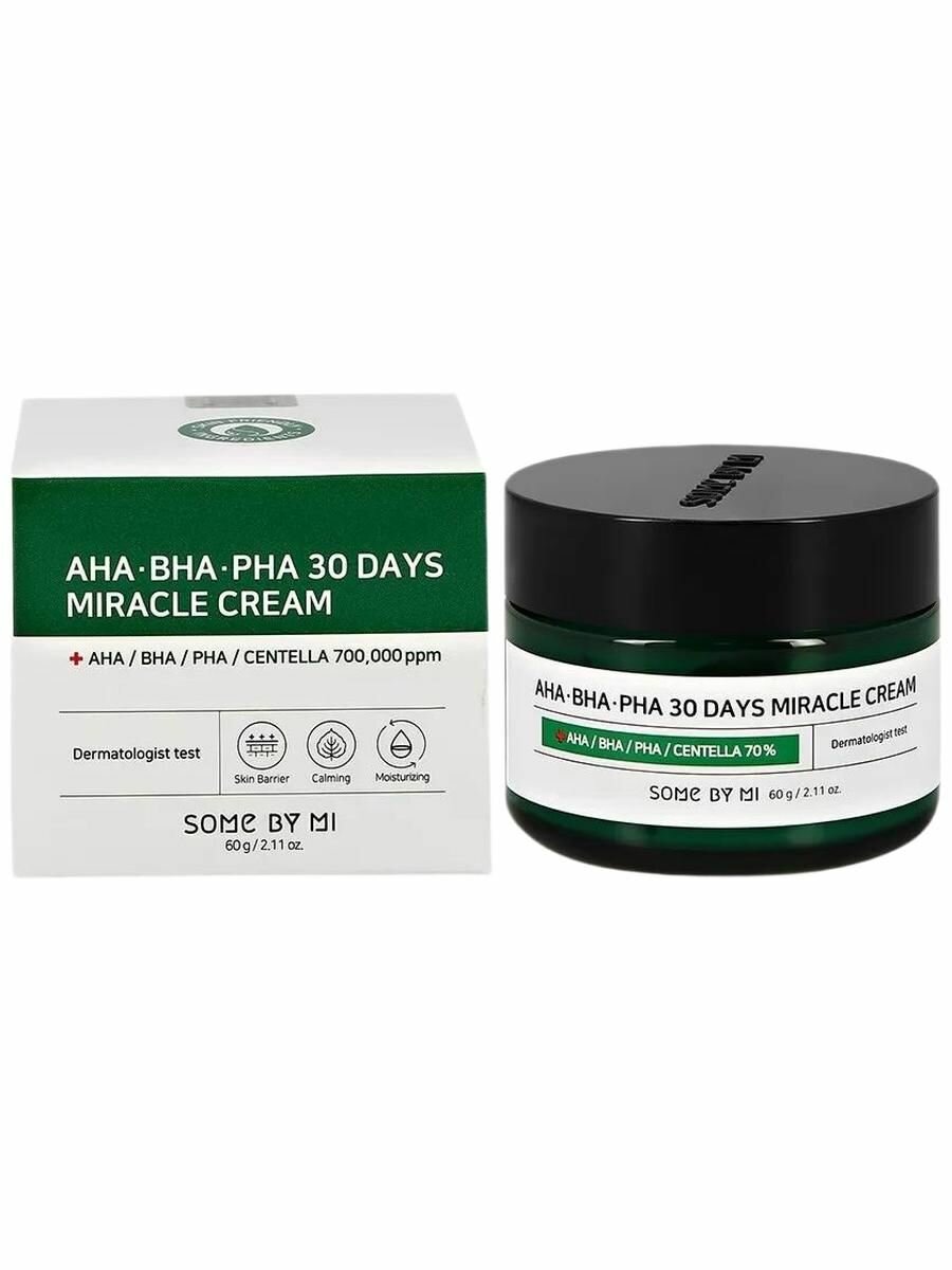 SOME BY MI Крем для лица с кислотами AHA BHA PHA 30 DAYS MIRACLE CREAM 60г