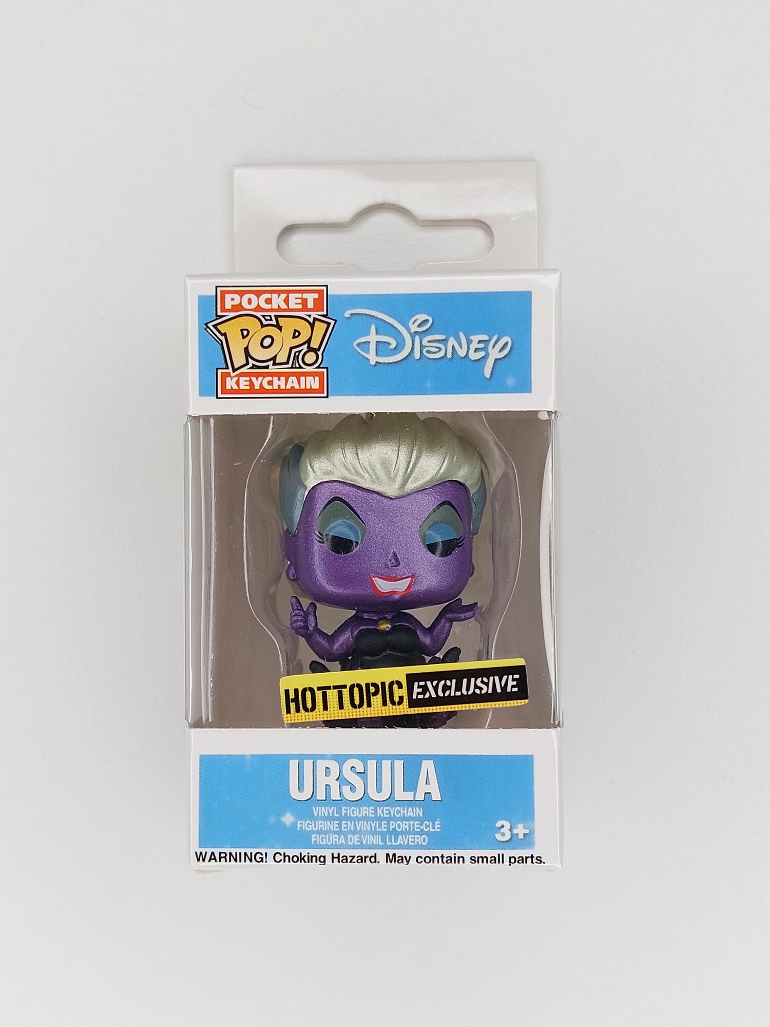 Брелок Урсула Disney Metallic Ursula keychain из мультфильма Русалочка