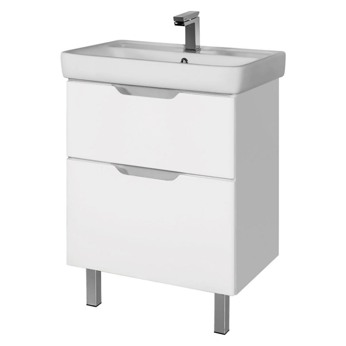 Тумба под раковину подвесная/напольная Dreja Q Plus 55 см, белый