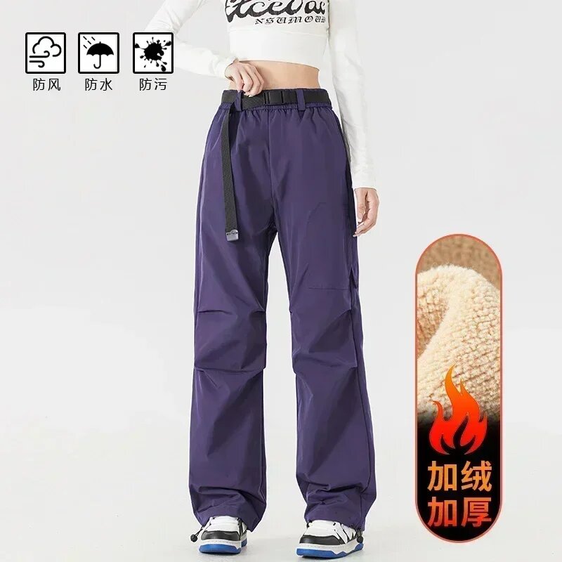 WASSUP уличные штурмовые брюки женские из полиэстера S(42.5-50kg), Purple-Velvet