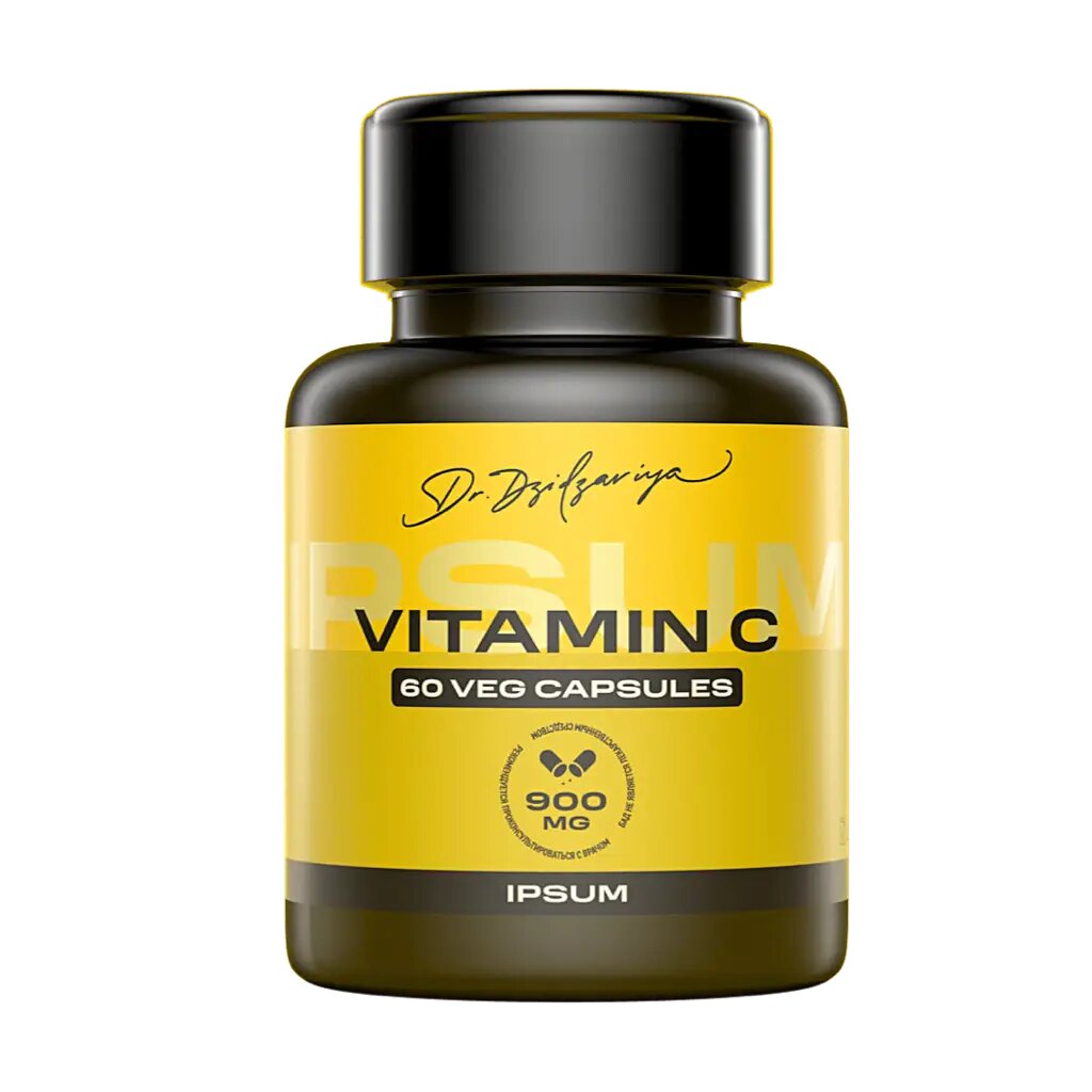 IPSUM Аскорбат натрия (Витамин С) / Sodium ascorbate (Vitamin C) 900 мг растительные капсулы массой 1143 мг 60 шт