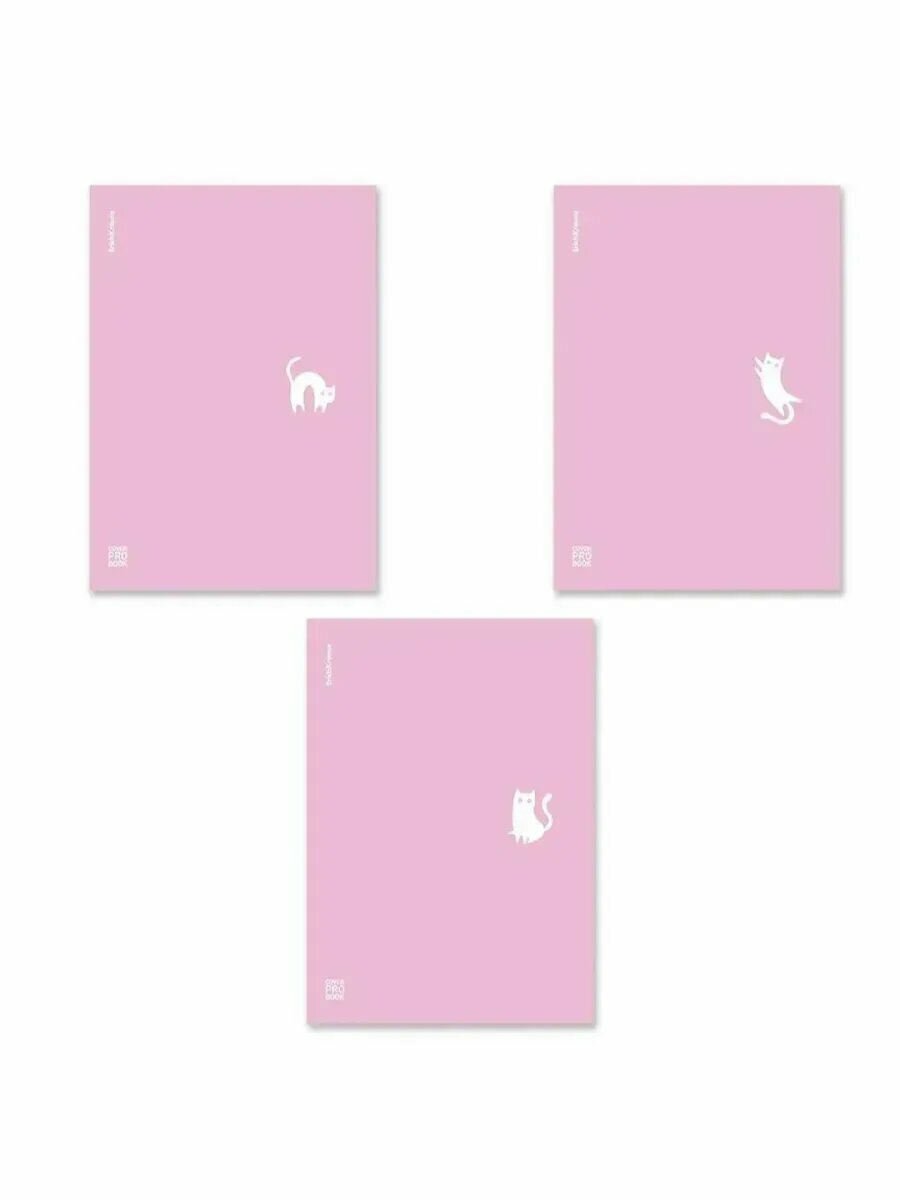 Тетрадь ErichKrause "CoverProBook Brave cats", A4, пластиковая обложка, 48л, клетка, фиолетовый