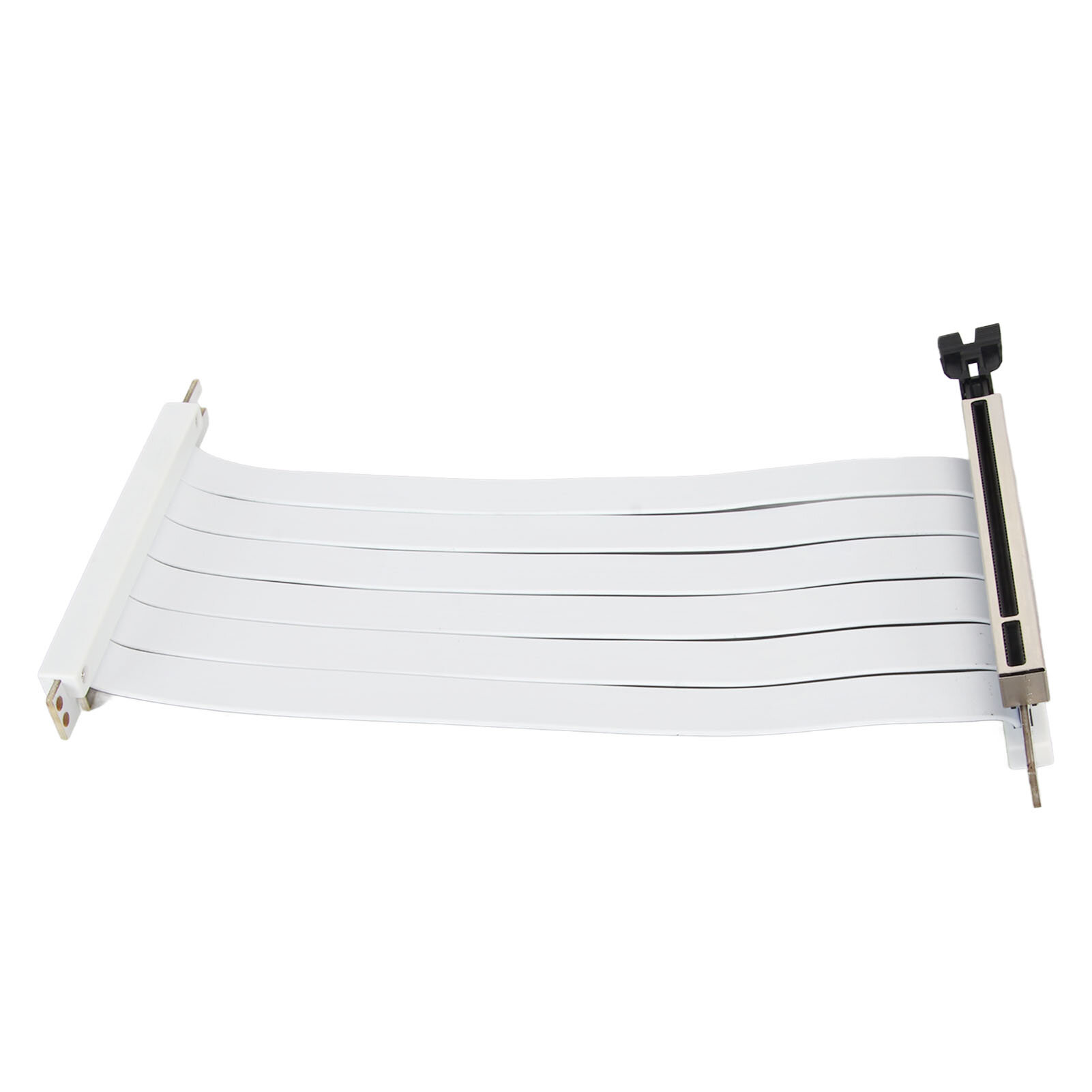 PCIE 3.0 x16 Кабель -кабель на 180 градусов высокой скорости гибкий двойной обратный разъемы графический графический графический кабель белый 30 см / 11,8 дюйма