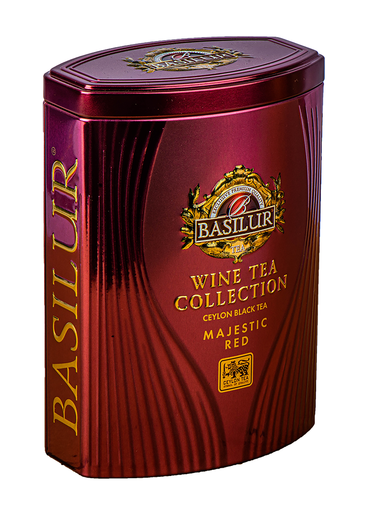 Подарочный чай Basilur "Wine Tea", черный, листовой, 75 г, в железной банке
