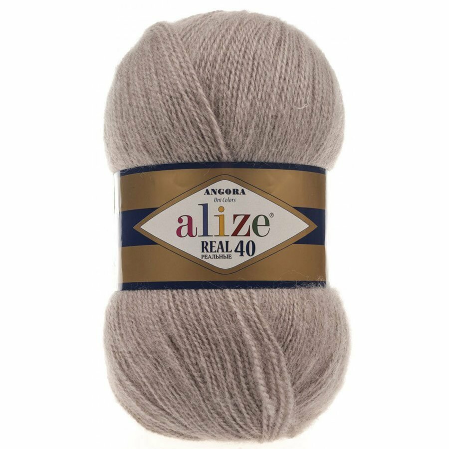 Пряжа Alize ANGORA REAL 40 541 норка (5 мотков)