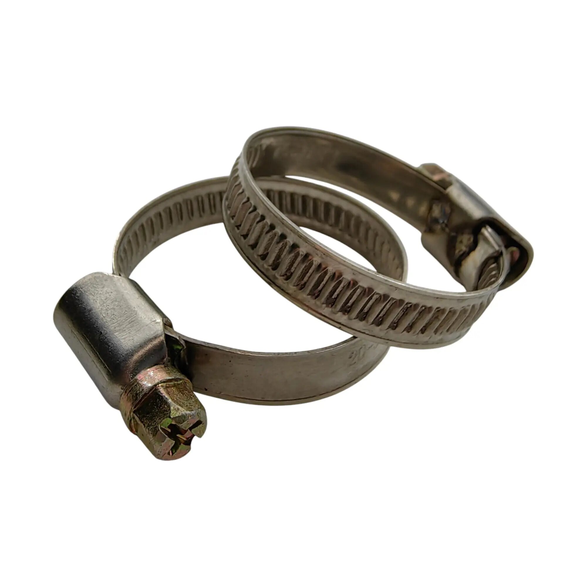 BOUTTE хомуты для шланга 25 мм, набор 2 шт, стальные зажимы для труб и шлангов