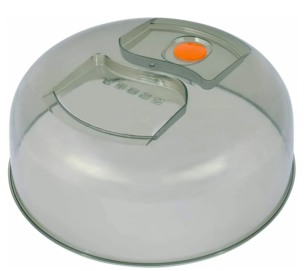 Крышка Eurokitchen MC-06260S, универсальная, для СВЧ, пластик, цвет дымчатый