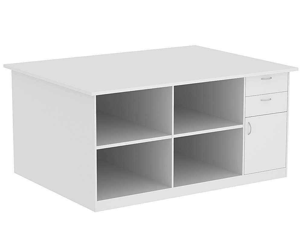 Стол для тканей №2-П (правосторонний), Cерый. Производитель товара - компания ТОБ.