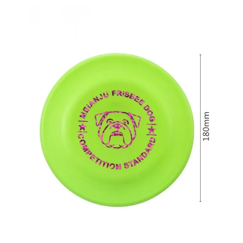 Фрисби для собак диаметр 18 см, игрушка диск Бульдог для домашнего питомца