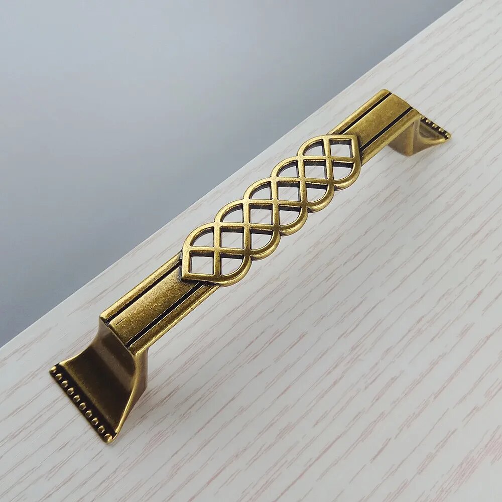 Ручка для раздвижных дверей, 128 мм, бронзовая, под старину