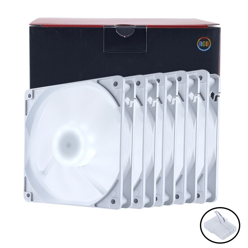 Вентилятор охлаждения с пятью блоками, большой бесшумный светодиодный настольный вентилятор диаметро