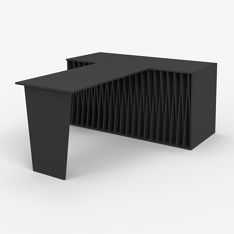 Стол руководителя №9 с приставкой брифингом, Черный. Производитель товара - компания Westcom.