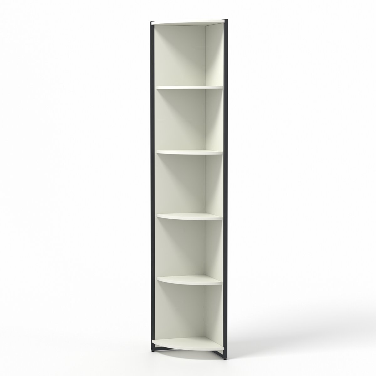 Угловой офисный стеллаж "Вектор" СР-23 "стронг" в стиле лофт, Белый