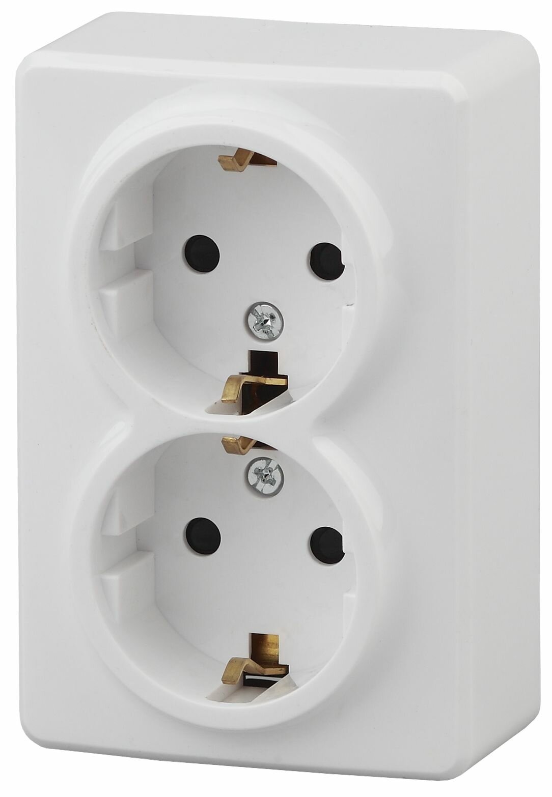 ЭРА 11-2205-01 Эксперт Белый Розетка 2-ая с заземлением ОУ, Б0020691
