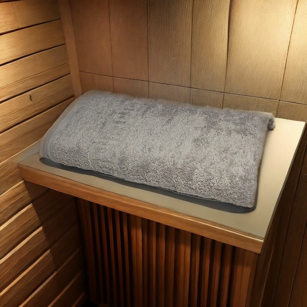 Полотенце банное, махровое 70х140 см Хлопок 100% 430г/м2 Серый металлик