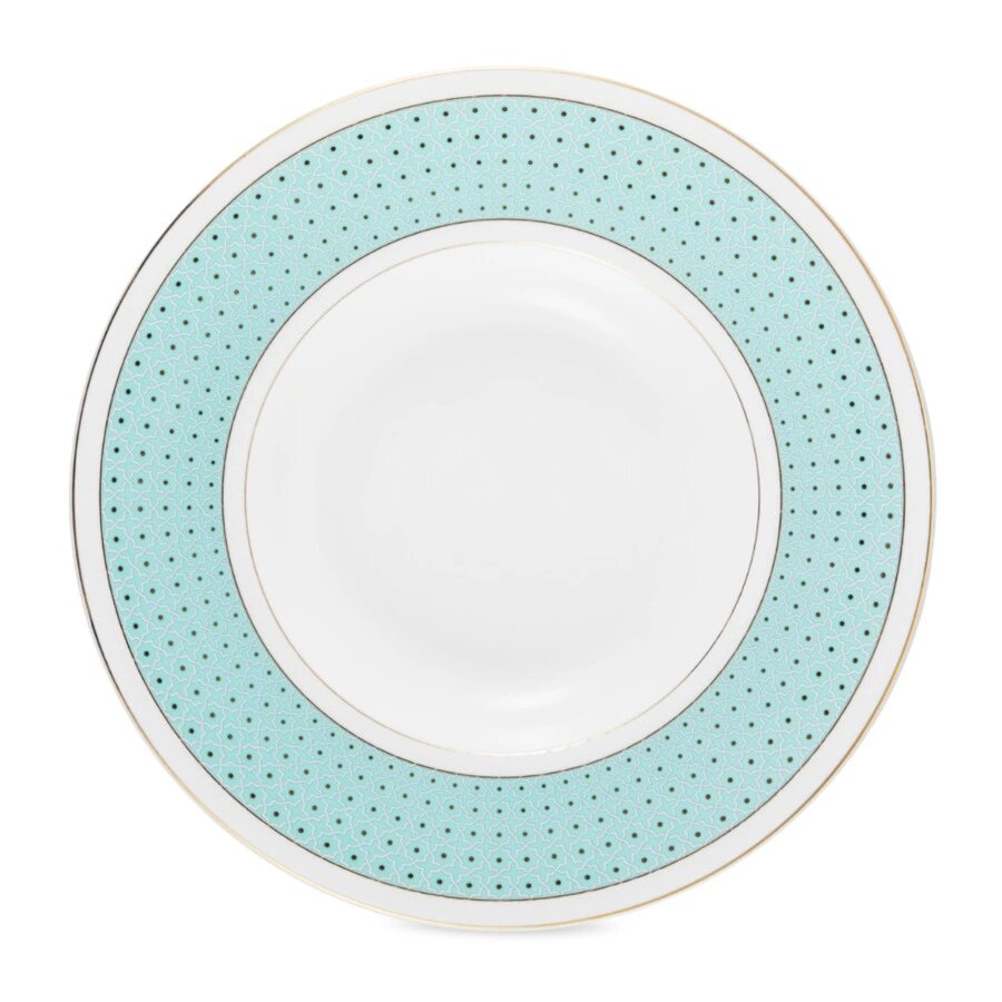 Тарелка суповая Decor de table Бирюза 24 см, фарфор костяной