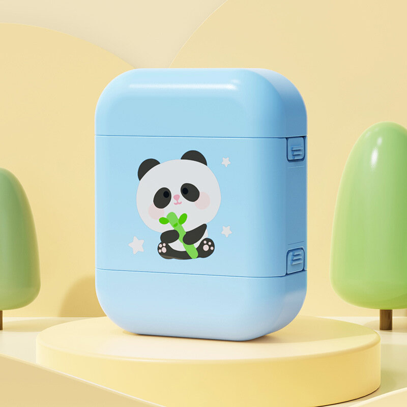 Печать на одежде "Двусторонняя детская печать", водонепроницаемая, не выцветает, синяя гигантская панда