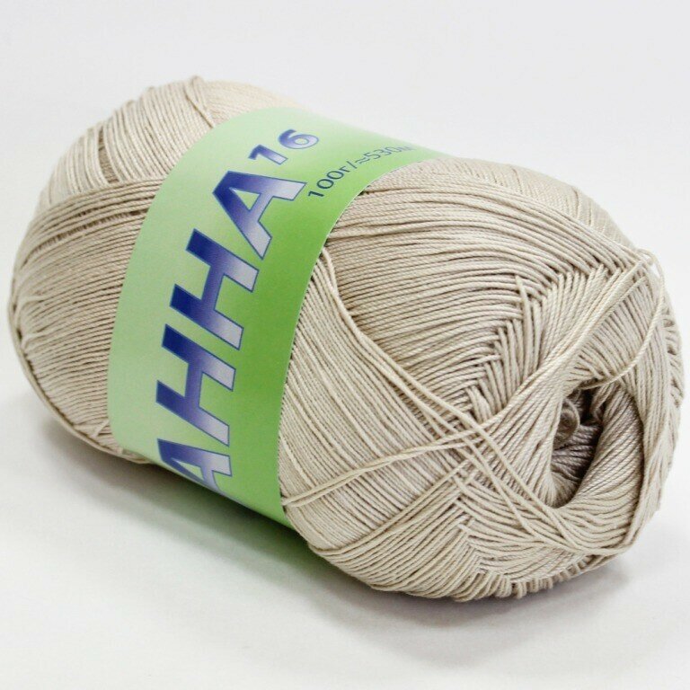 Пряжа Seam Anna 16 ( Анна 16 ) 2 мотка color: 291, состав: 100% Хлопок, 100 гр/530м