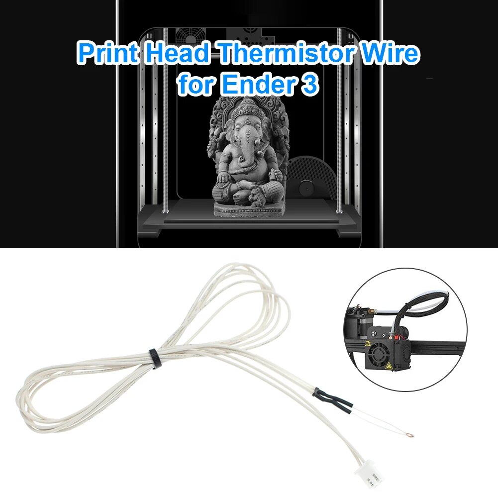 Детали для 3D-принтера, термистор 100K ohm NTC, датчик температуры для Ender 3/Ender 3 Pro/Ender 5/CR-10/CR-10S Hotend Kit, термистор — фото 1